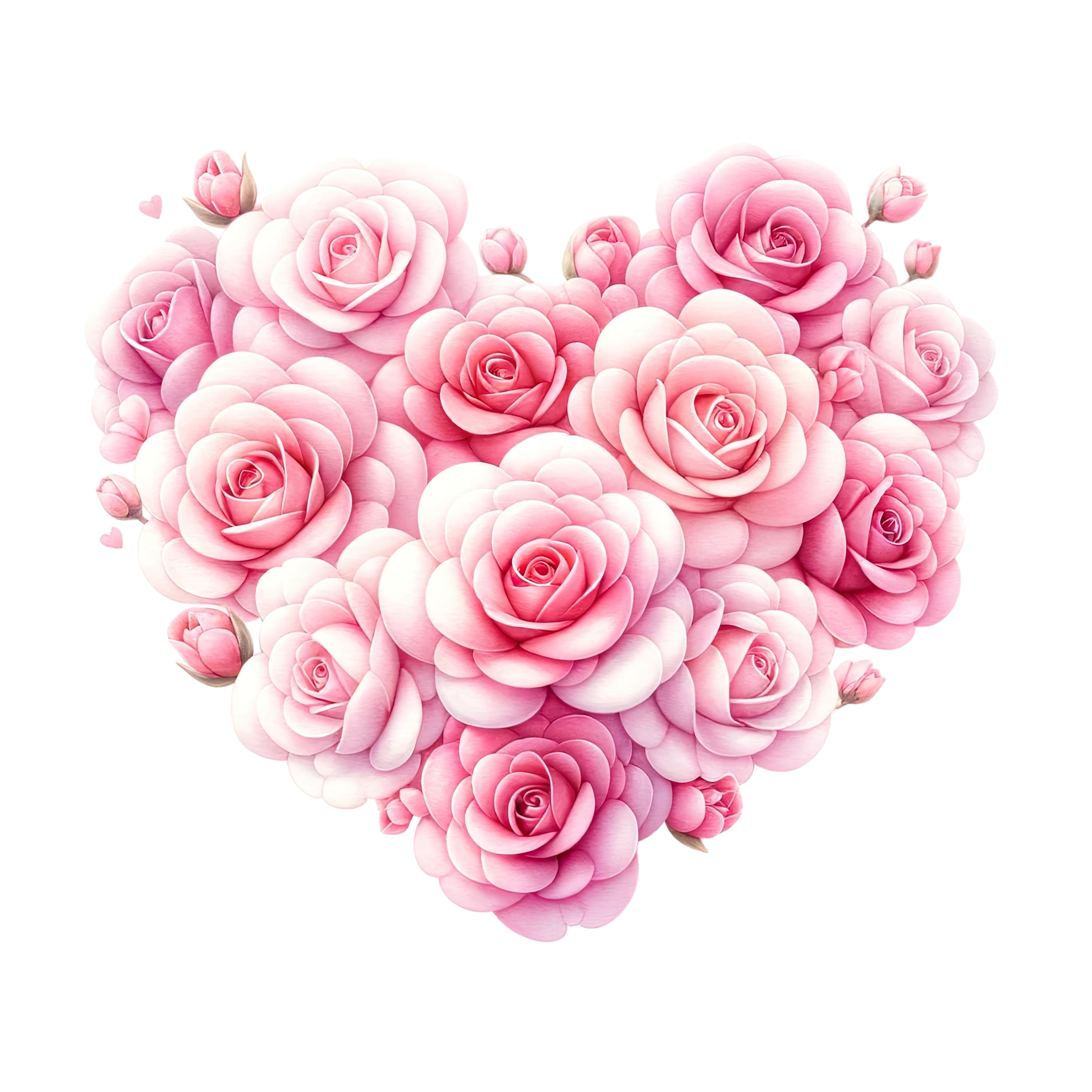 Watercolor Pink Valentines Clipart, Valentines Day Clipart, Valentines ...