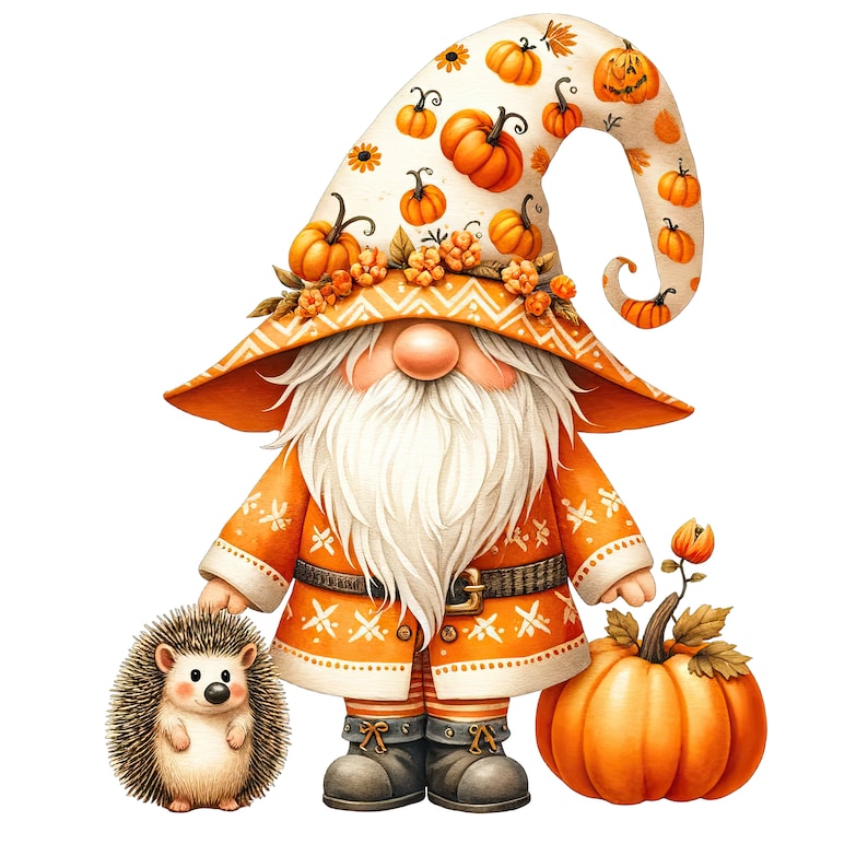 Autumn Gnome Clipart: Fall Season PNG Bundle (digital Download) - Etsy