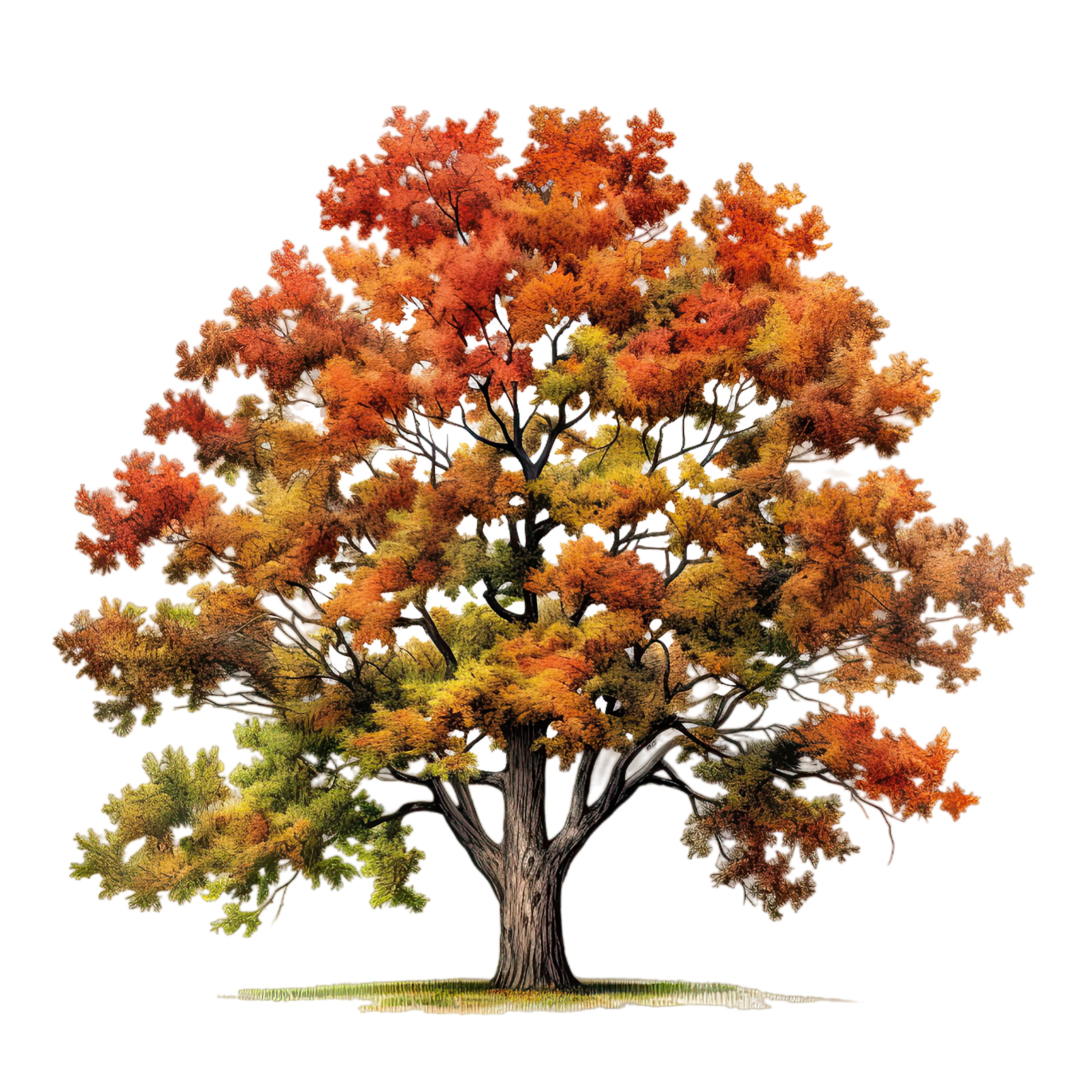 Autumn Tree Clipart, Fall Tree Clipart, Watercolor Clipart, Fall Season ...