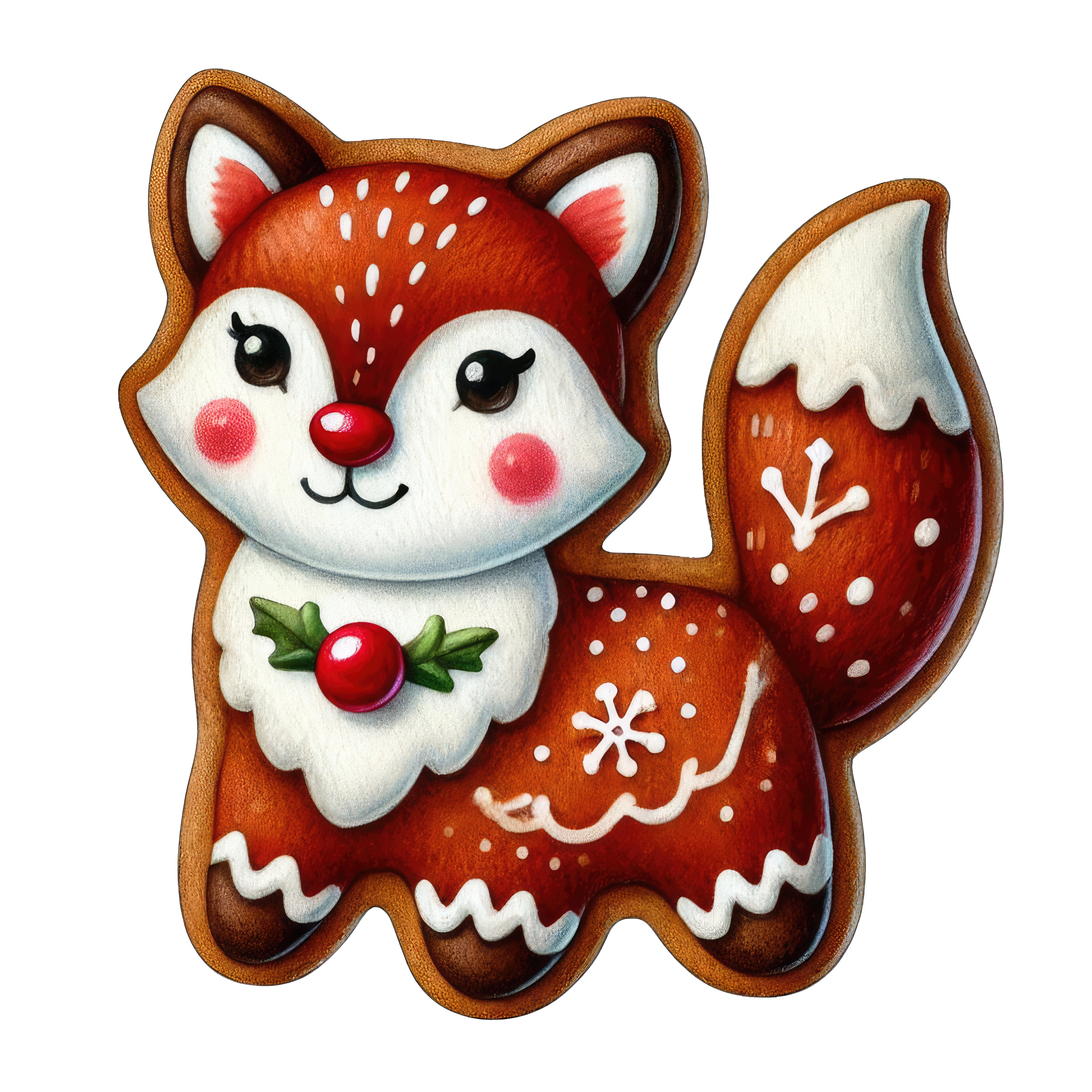 Gingerbread Animals Clipart, Christmas Cookie Clipart, Christmas Food ...