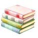 Watercolor Books Clipart , Books Clipart, Book Clipart, Stack of Books ...