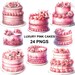 Luxury Pink Cakes Clipart, Pink Cake Clipart, Watercolor Luxury Pink ...