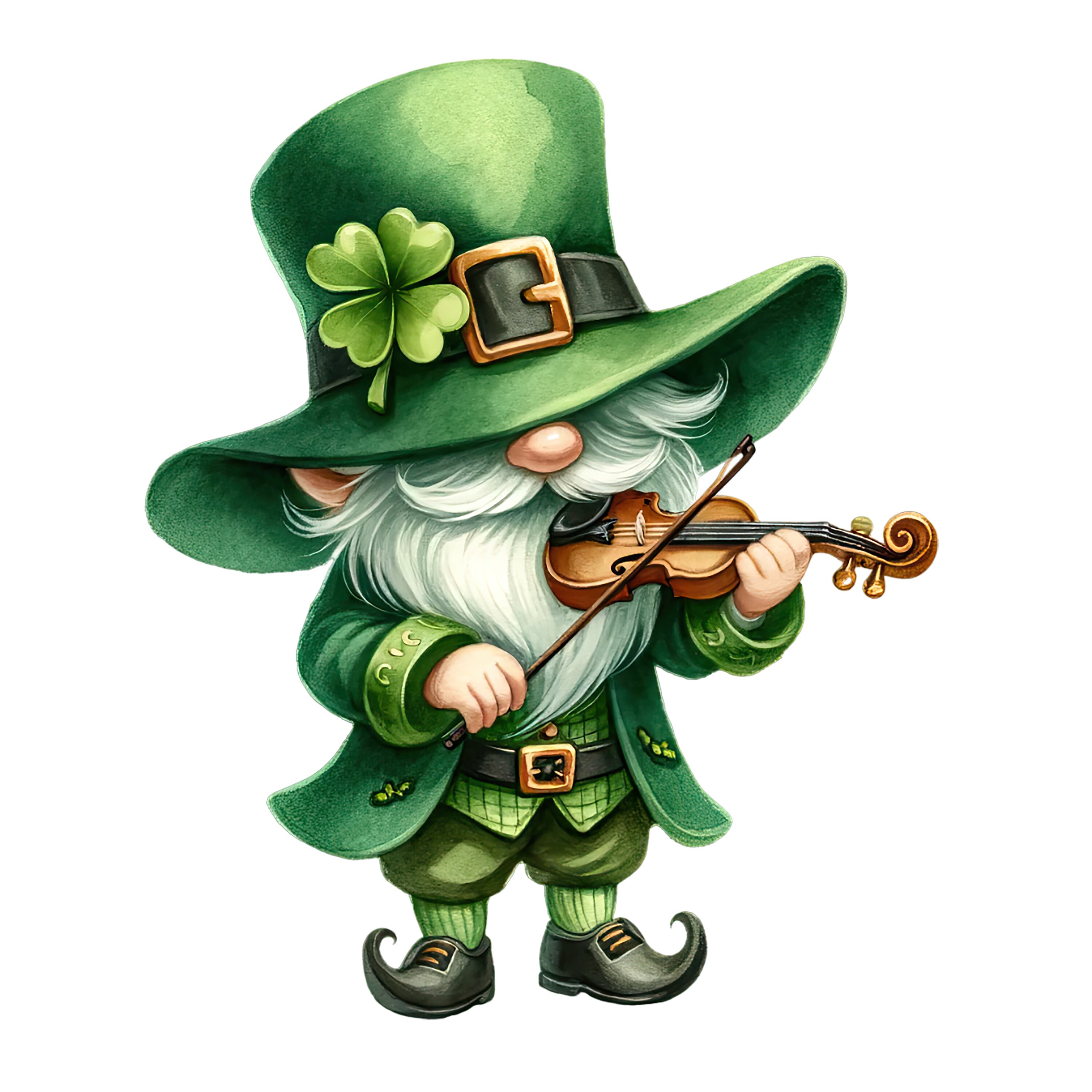 Watercolor St Patricks Day Gnomes Png Clipart Bundle, St Patrick ...