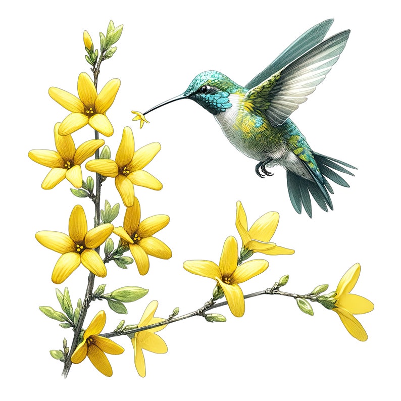 Hummingbird Clipart, Bird Png, Watercolor Hummingbird Collection ...