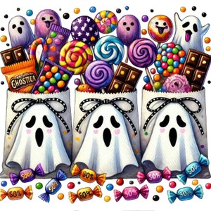 Halloween Candy Clipart, Sweet Dessert Graphics, Halloween Food Png ...