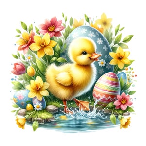 Easter Ducklings Clipart, Duckling Images, Cute Easter Duckling ...