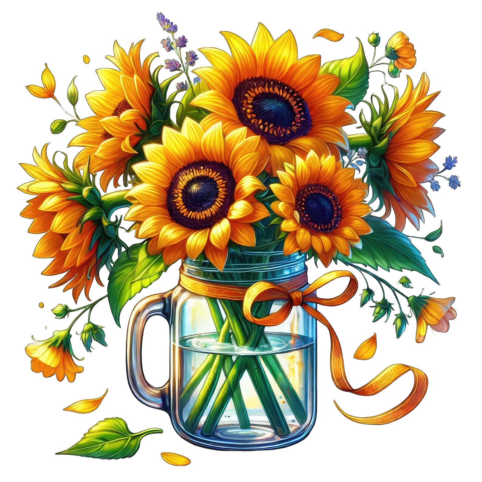 Sunflower Clipart Bundle: Spring Garden PNG (digital Download) - Etsy