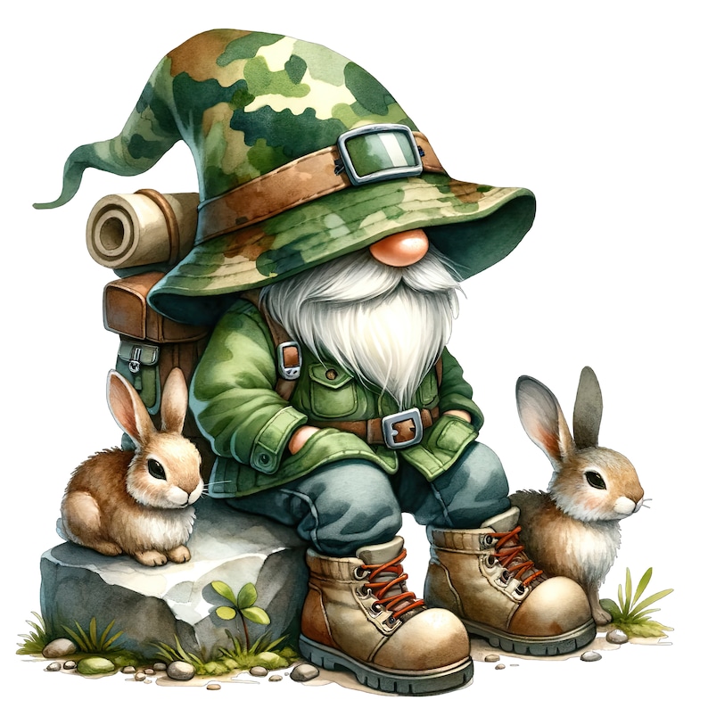 Camping Gnome Png, Funny Camping Clipart, Camping Clipart, Adventure ...
