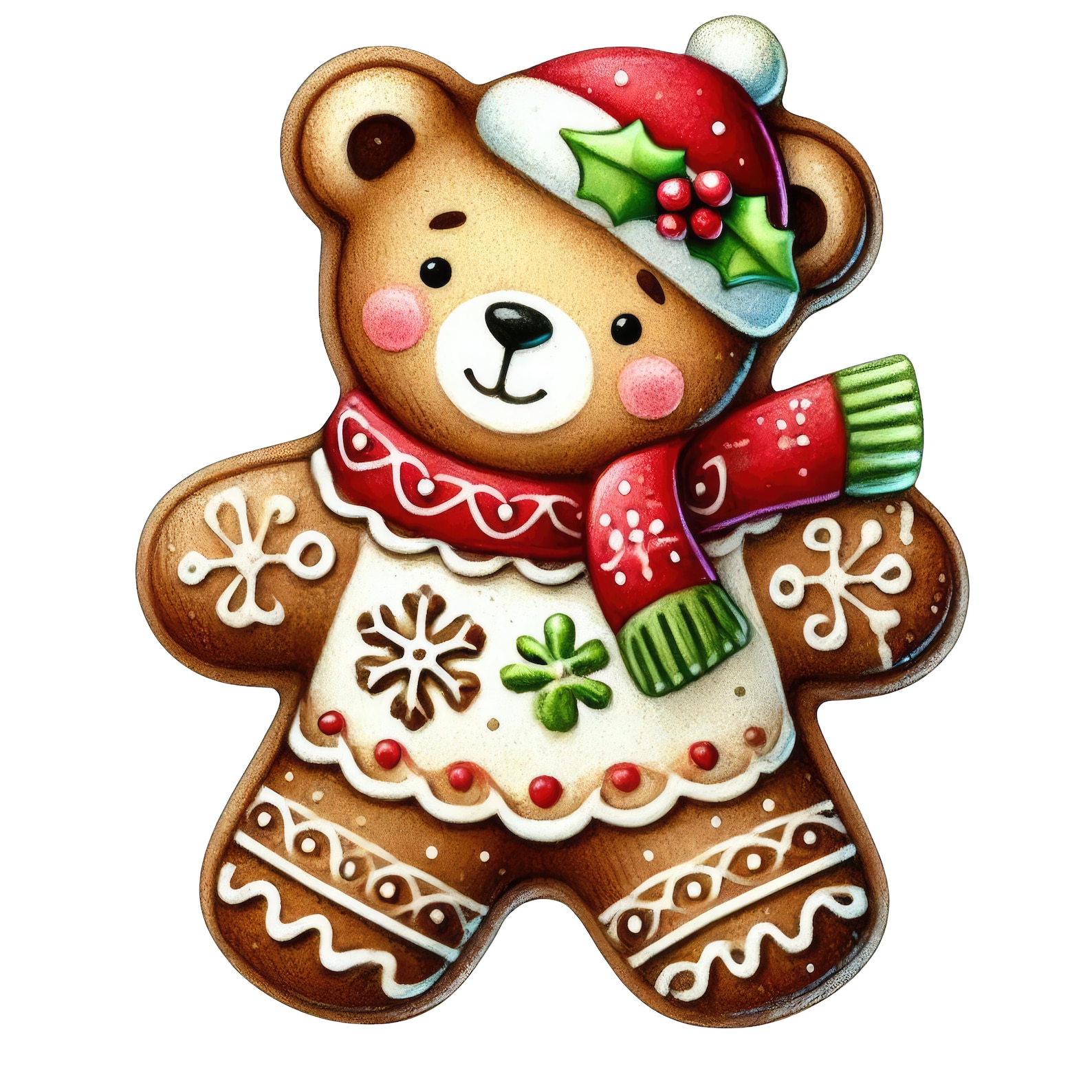 Gingerbread Animals Clipart, Christmas Cookie Clipart, Christmas Food ...