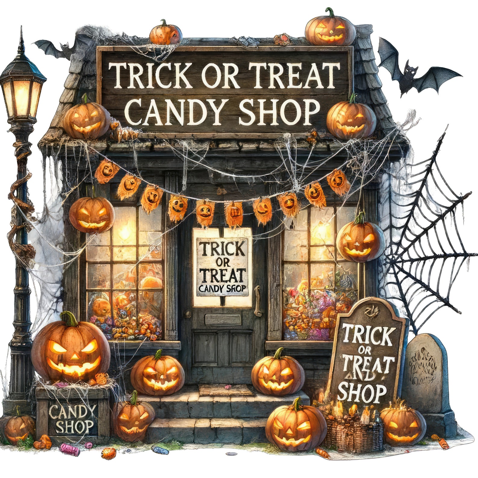 Halloween Candy Clipart, Sweet Dessert Graphics, Halloween Food Png ...