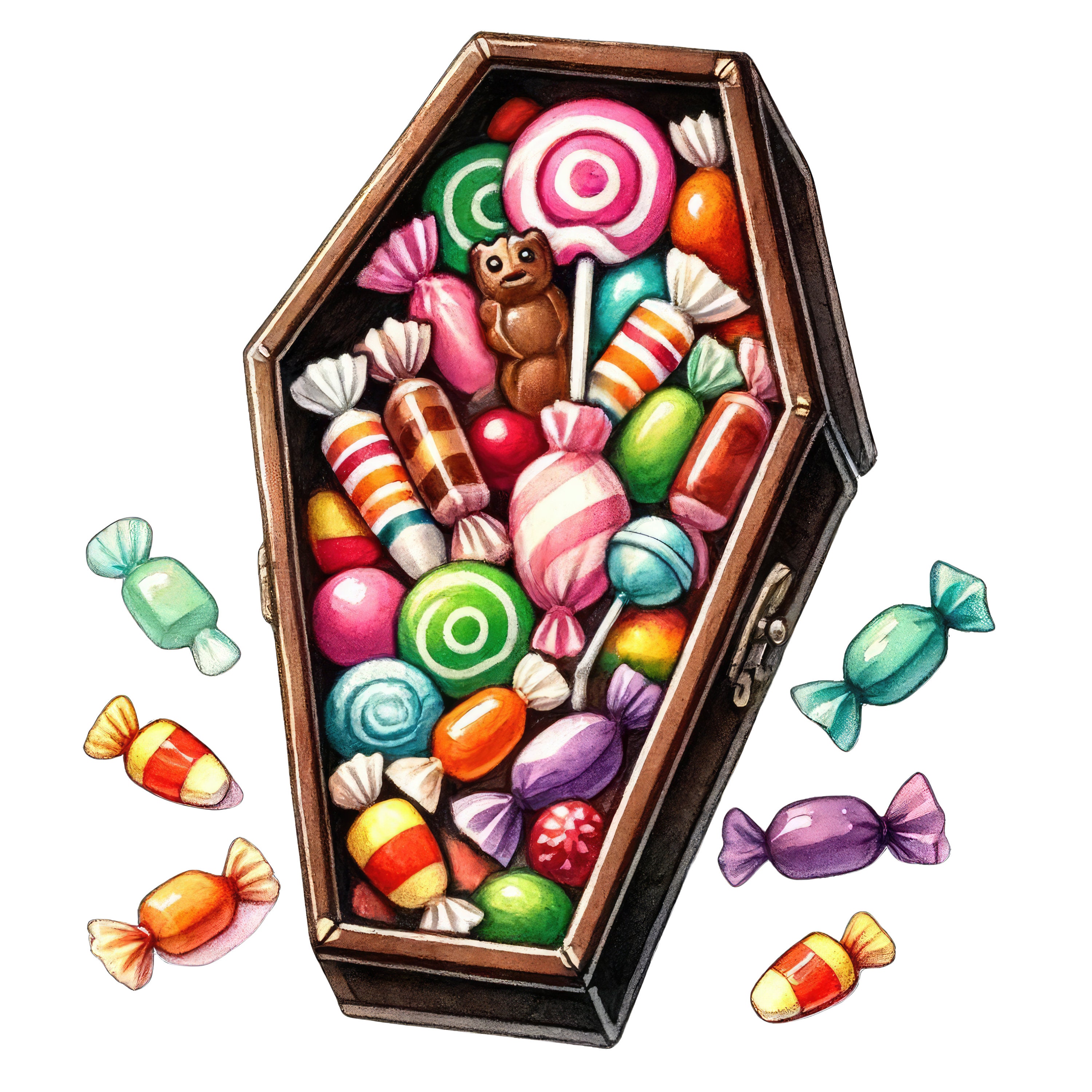 Halloween Candy Clipart, Sweet Dessert Graphics, Halloween Food Png ...