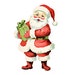 Watercolor Santa Clipart, Santa Clipart, Vintage Christmas Clipart ...