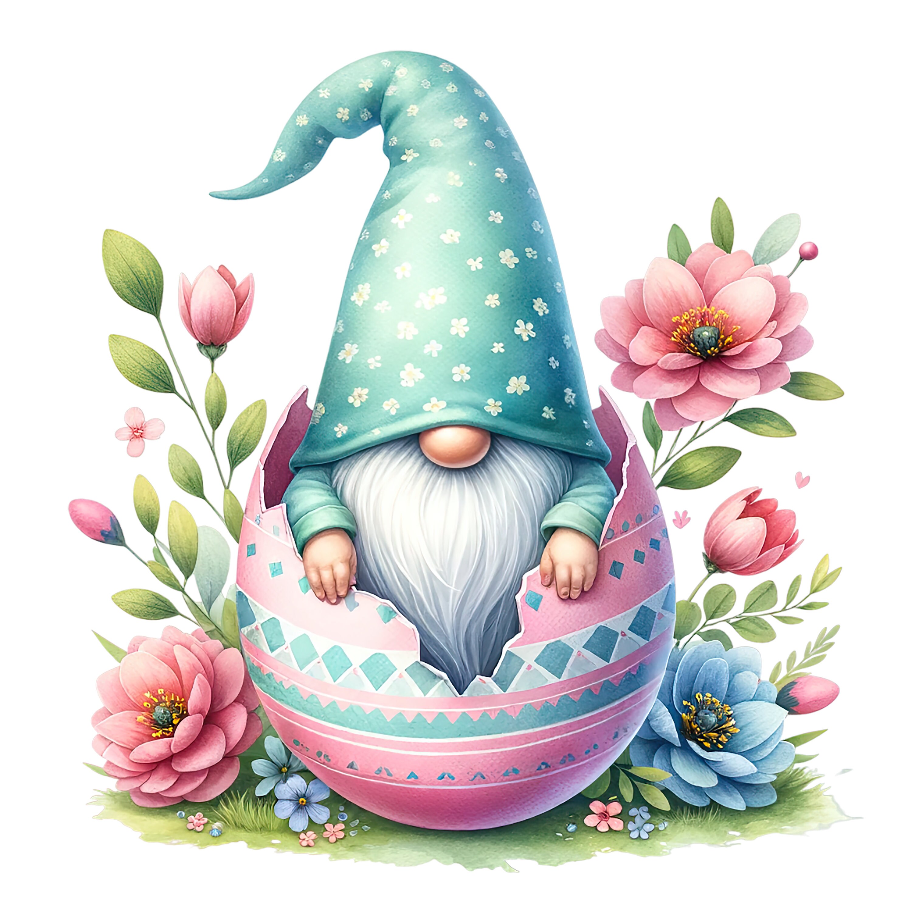 Watercolor Easter Gnome Clipart Bundle (digital Download) - Etsy