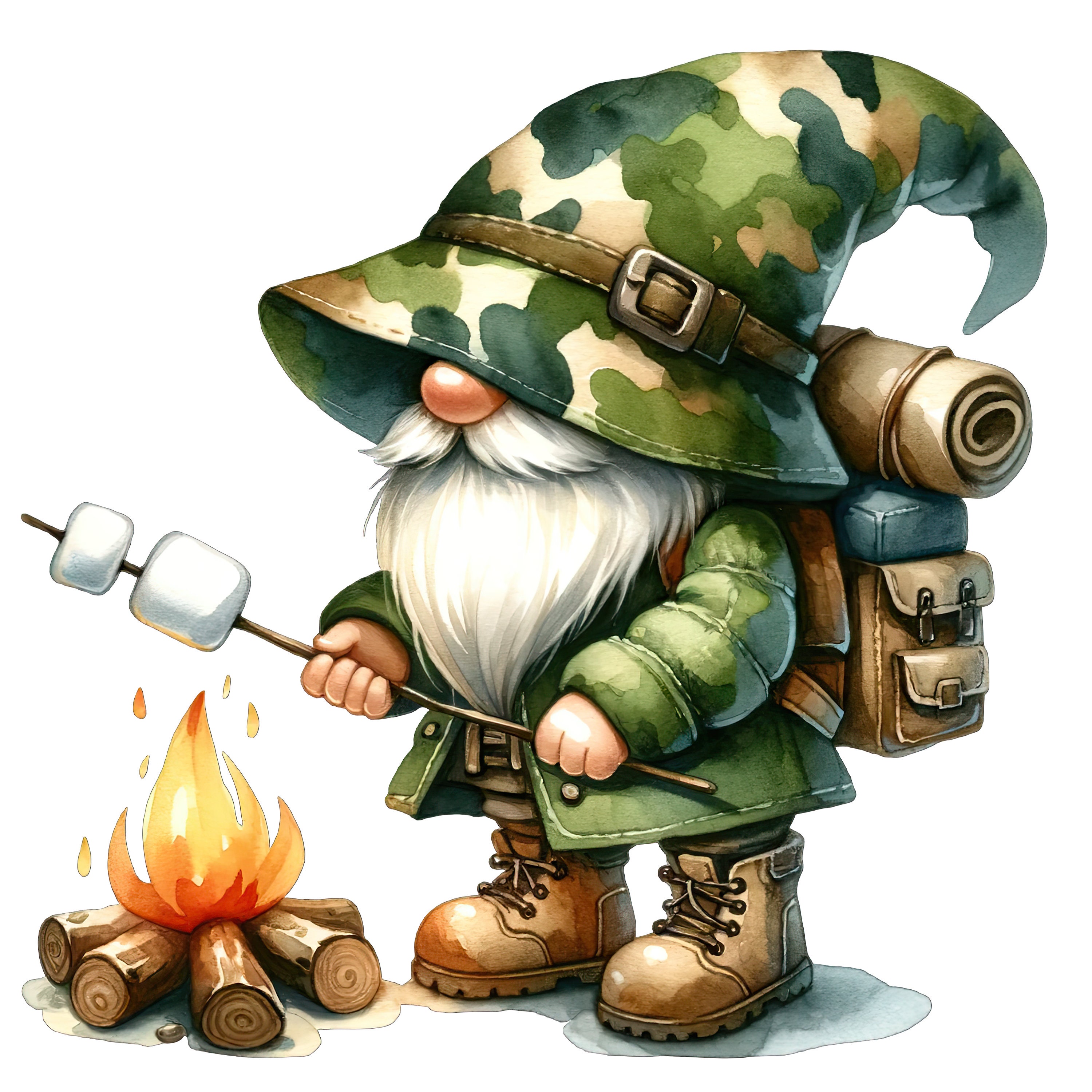 Camping Gnome Png, Funny Camping Clipart, Camping Clipart, Adventure ...