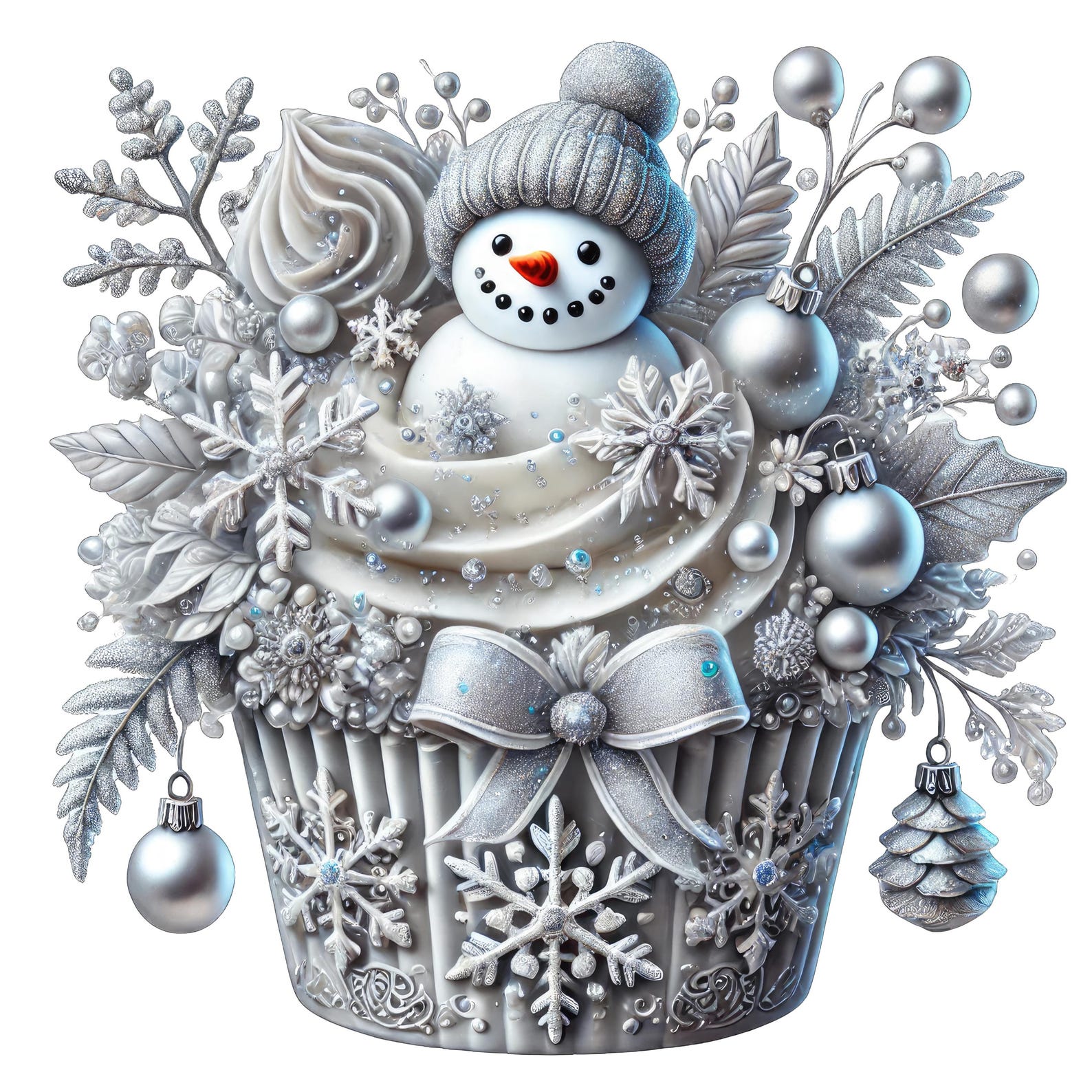 Christmas Cupcake Clipart: Holiday Desserts PNG (digital Download) - Etsy