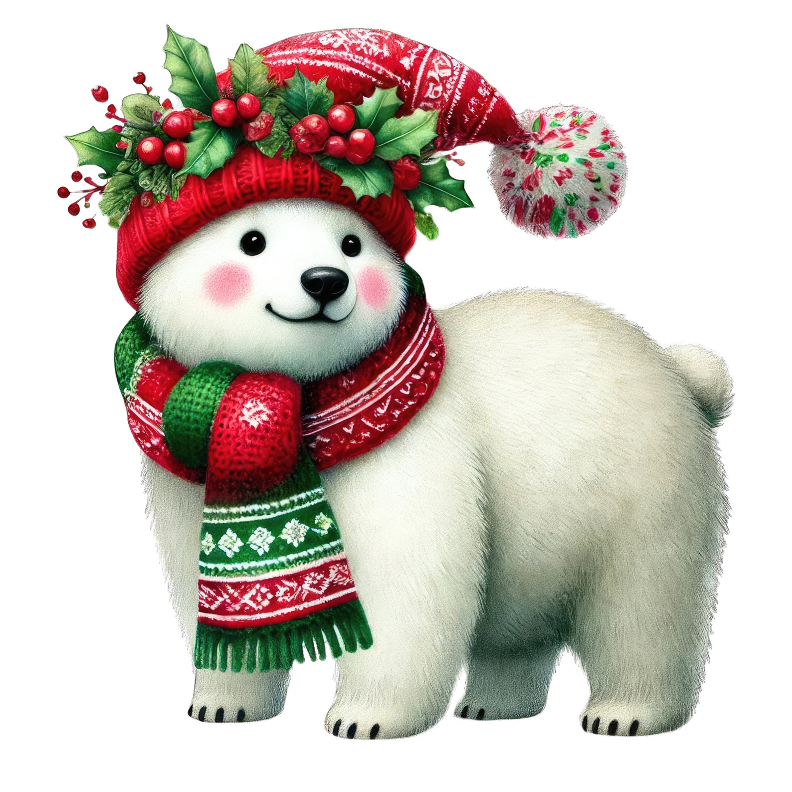 Christmas Animals Clipart Bundle, Christmas Clipart, Animals Winter ...