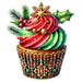 Christmas Cupcake Clipart Bundle: Holiday Treat Designs (digital ...