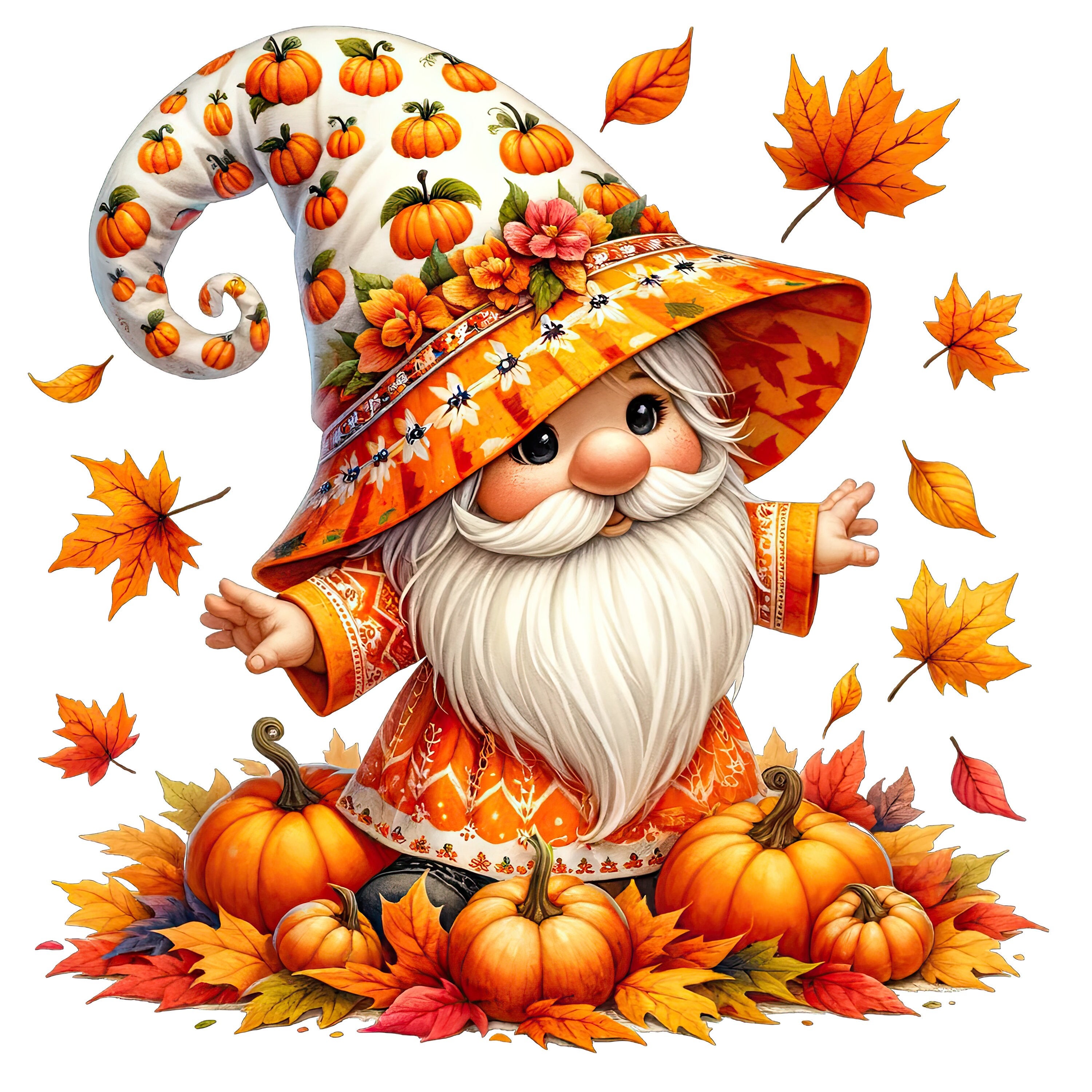 Autumn Gnome Clipart, Fall Gnomes Png, Summer Gnome Png, Spring Gnome ...