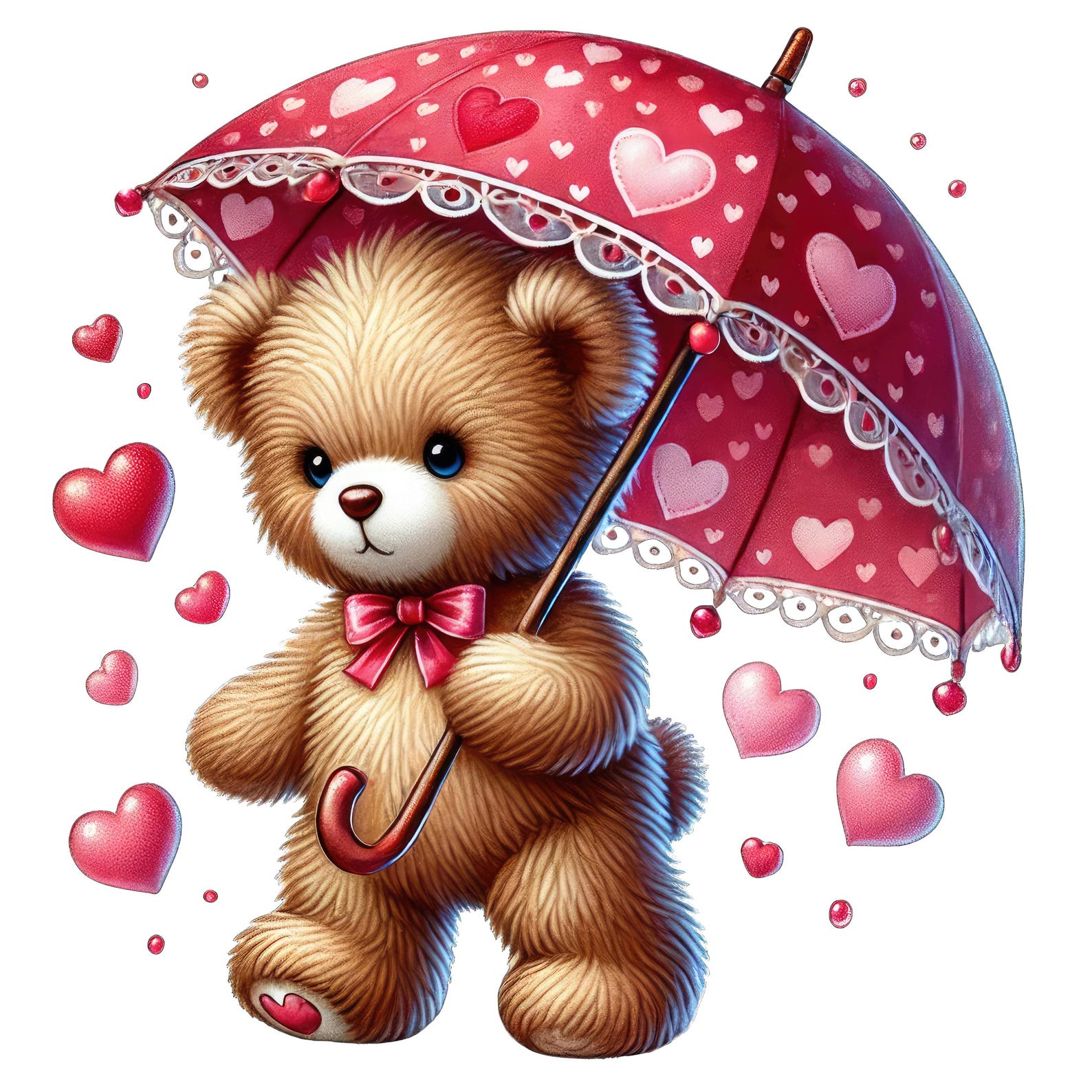 Valentines Bear Collection Clipart, Valentines Day Clipart, Valentines ...