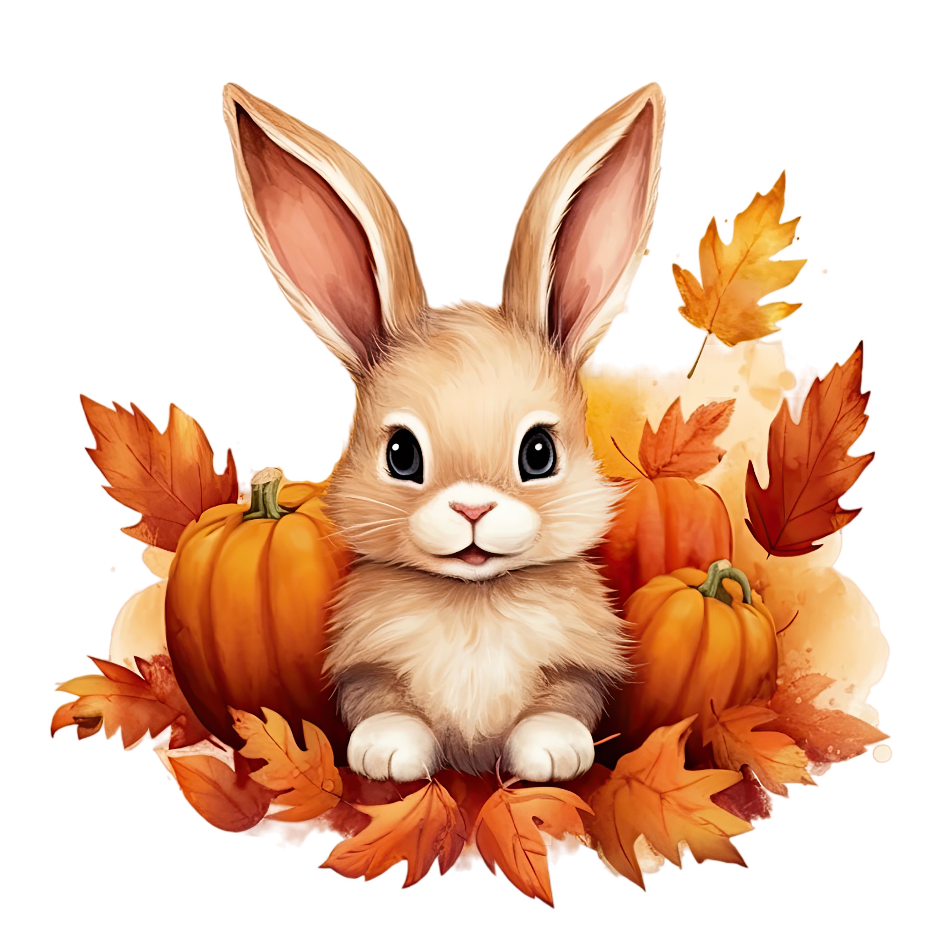 Watercolor Autumn Animal Clipart,fall Animal Clipart,watercolor Animal ...