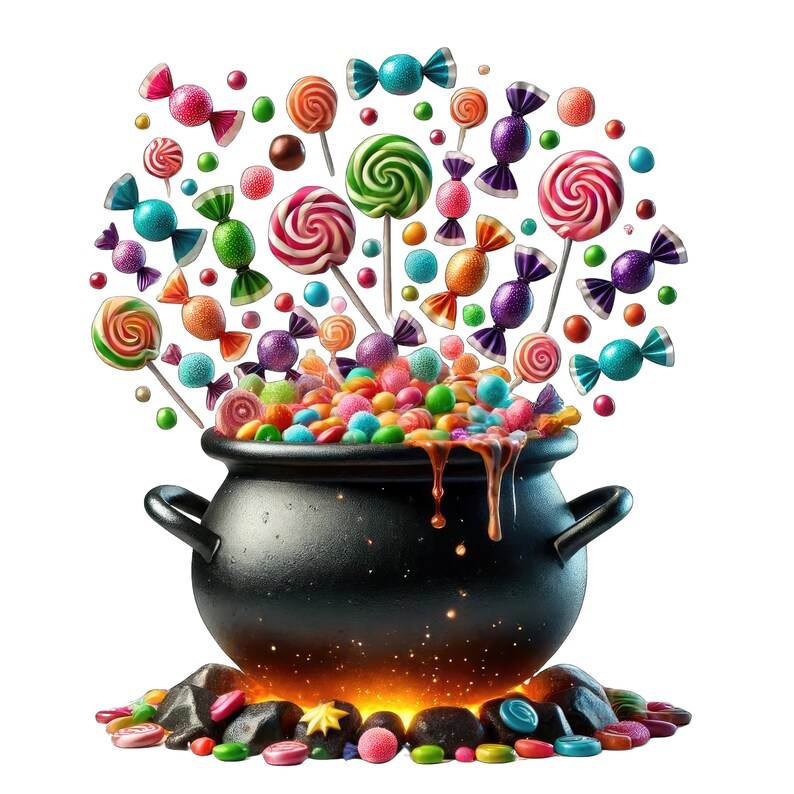 Halloween Candy Clipart, Sweet Dessert Graphics, Halloween Food Png ...