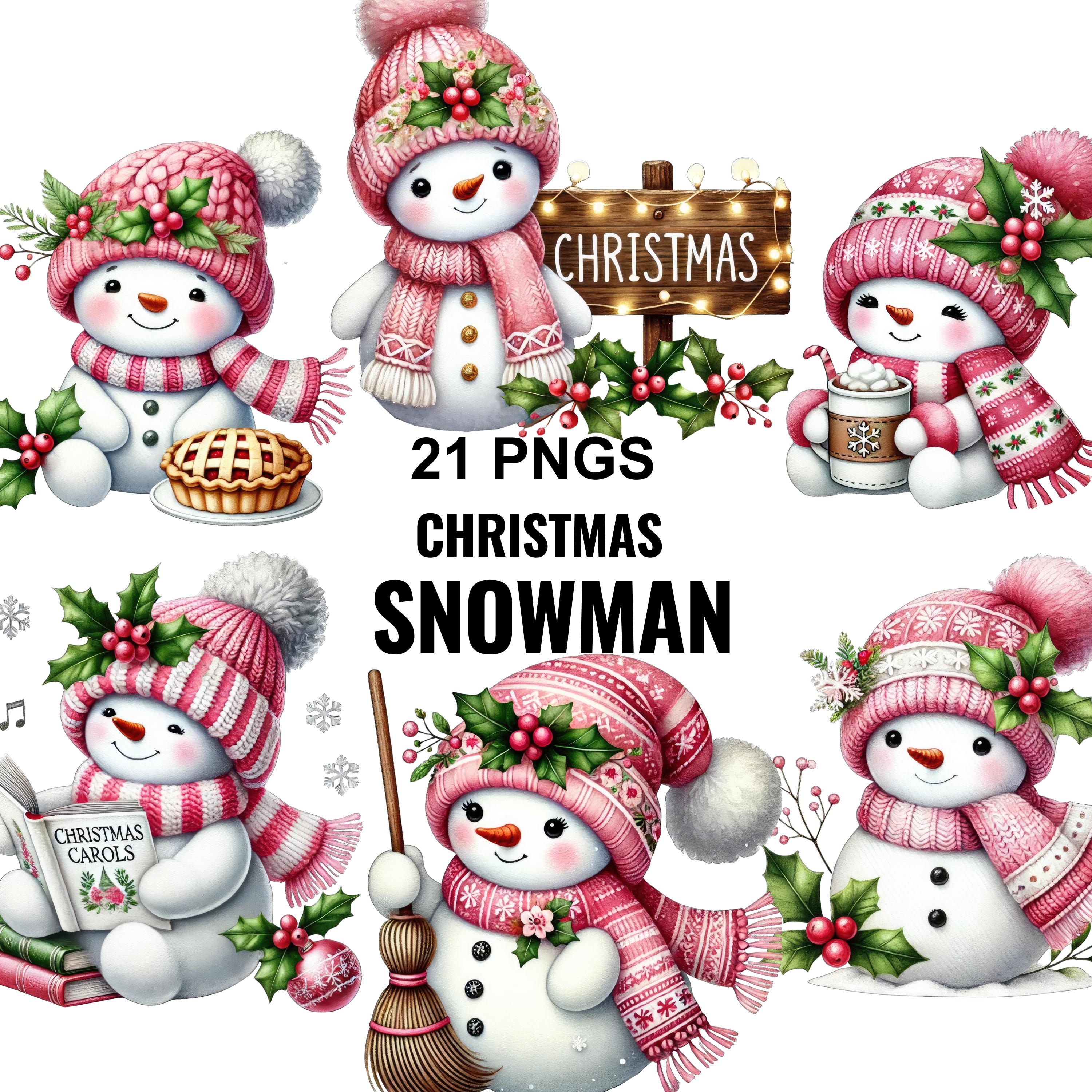 Christmas Snowman Clipart, Funny Snowman Clipart Cute Snowman Png ...