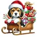 Christmas Puppy Clipart Bundle: Festive Dog Graphics (digital Download ...