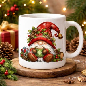 Christmas Gnome Clipart Bundle 26 PNG, Cute Nordic Gnome Christmas ...
