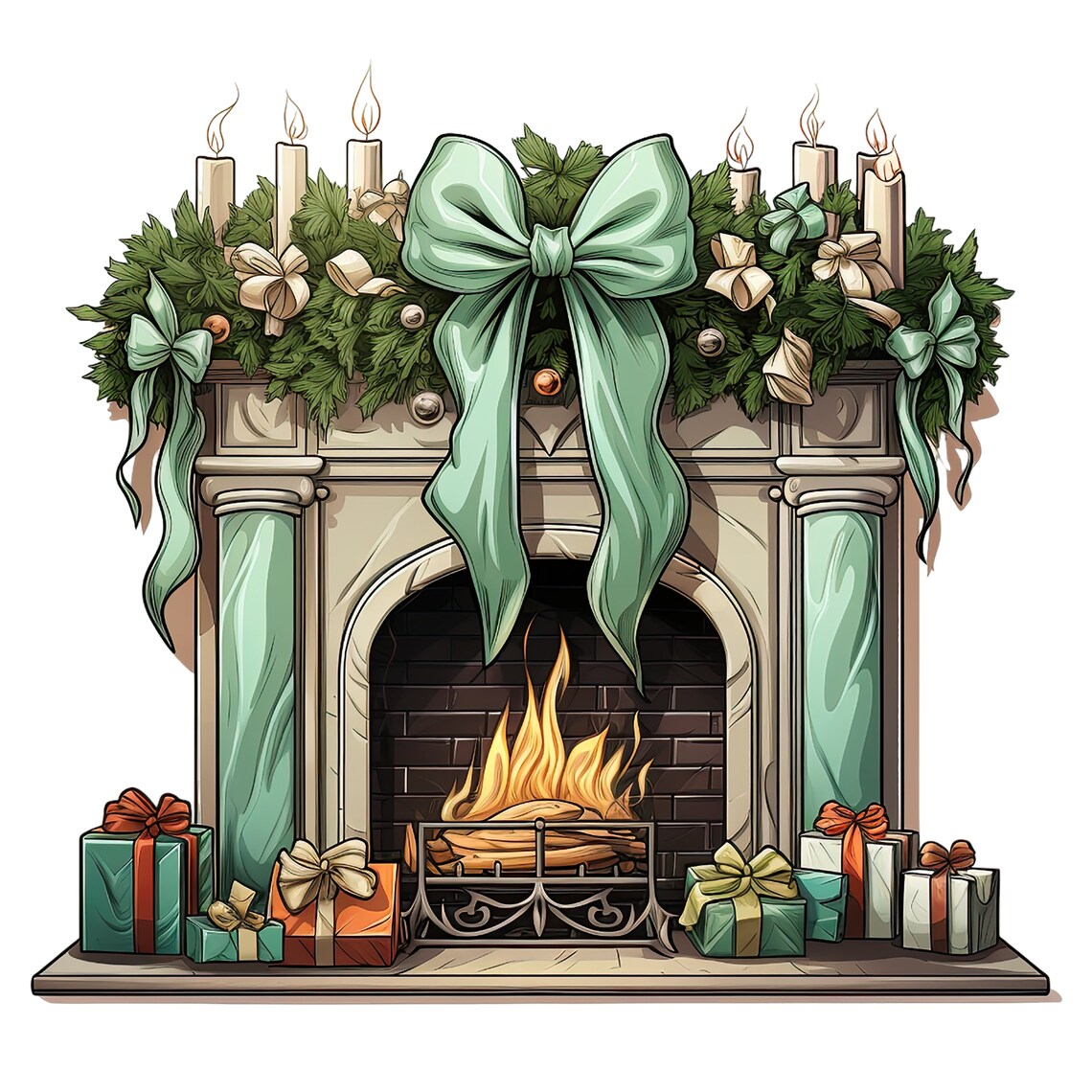 Christmas Watercolor Clipart, Winter Holidays Watercolor Png, Christmas ...