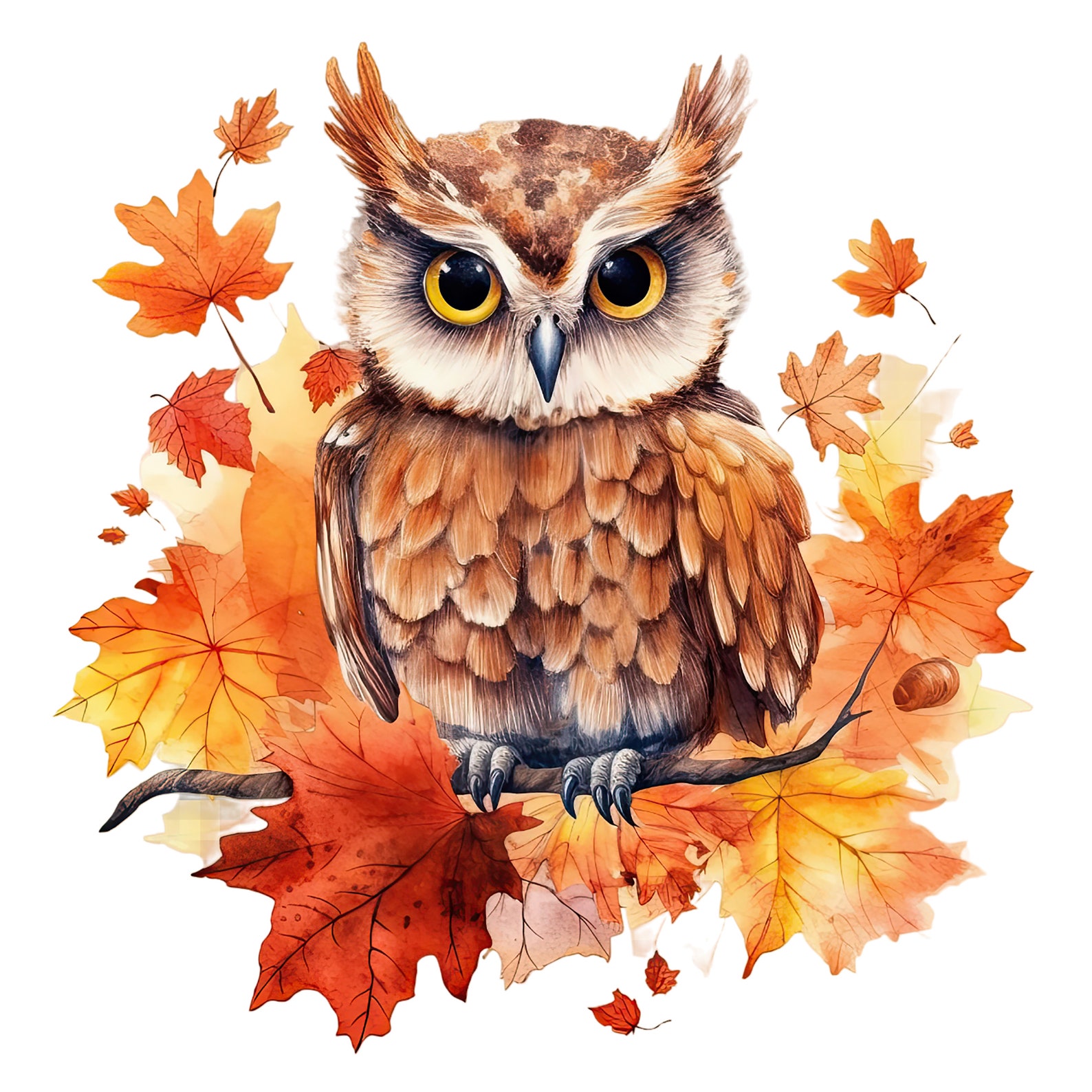 Watercolor Autumn Animal Clipart,fall Animal Clipart,watercolor Animal ...