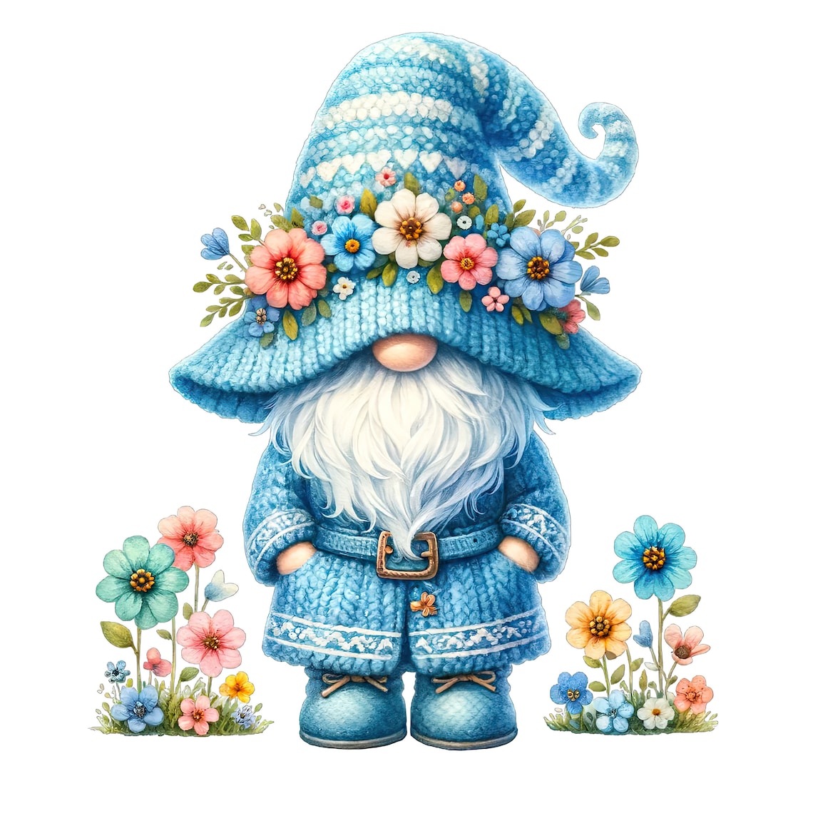 Spring Gnome Clipart, Gnome Clipart, Gnome Nursery, Spring Png, Garden ...