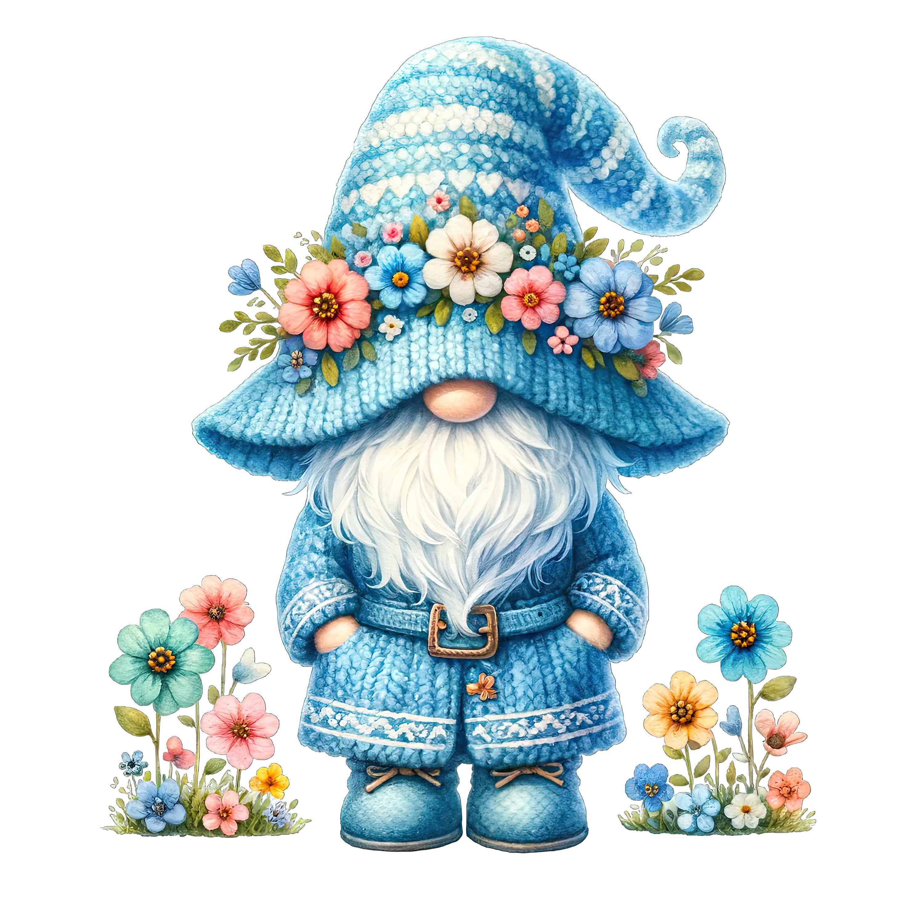 Spring Gnome Clipart, Gnome Clipart, Gnome Nursery, Spring Png, Garden ...
