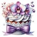 Watercolor Spring Flowers Cupcake Clipart: Floral Dessert Graphics ...
