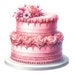 Luxury Pink Cakes Clipart, Pink Cake Clipart, Watercolor Luxury Pink ...