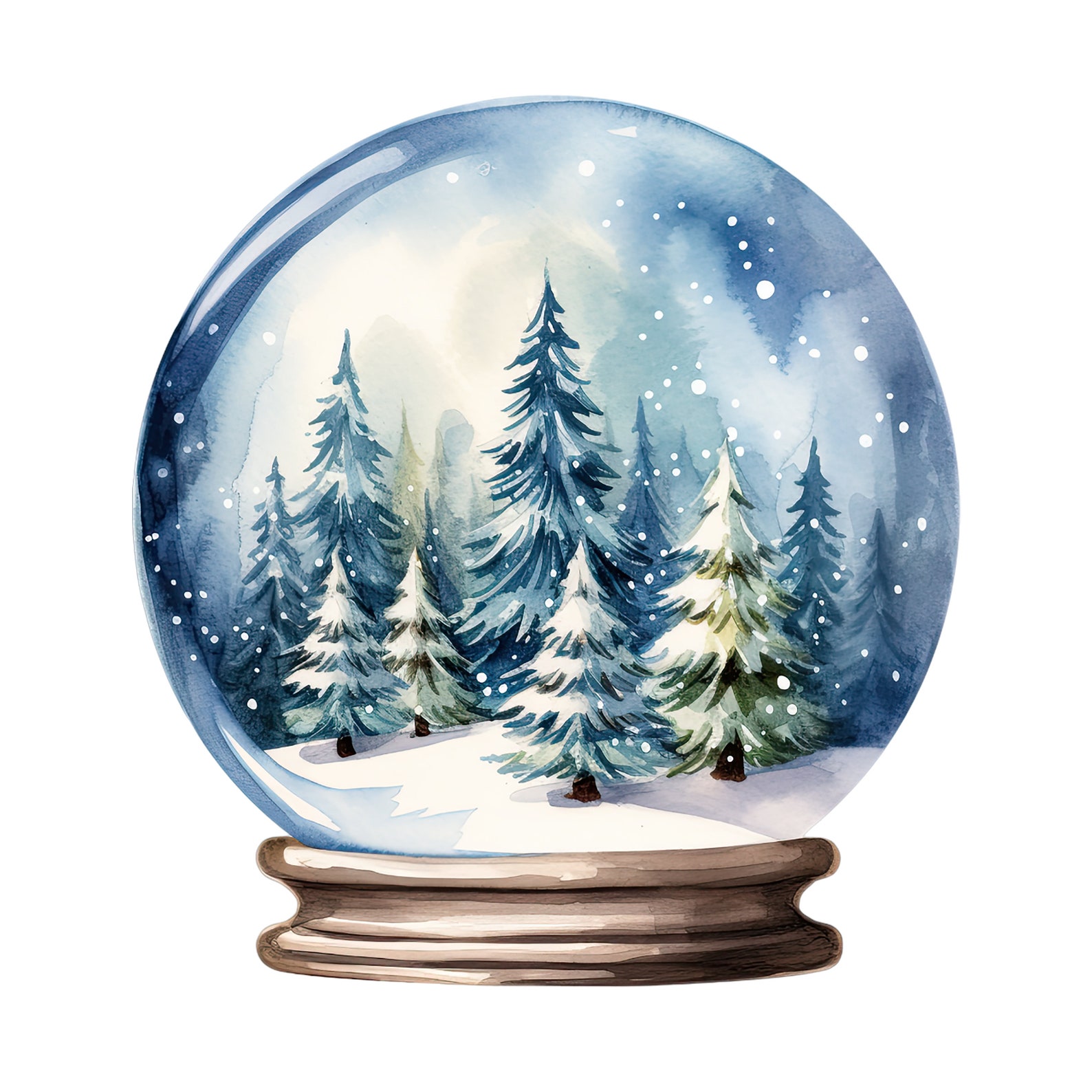 Christmas Snow Globe, Christmas Clipart, Snow Globe Clipart, Snow Globe ...