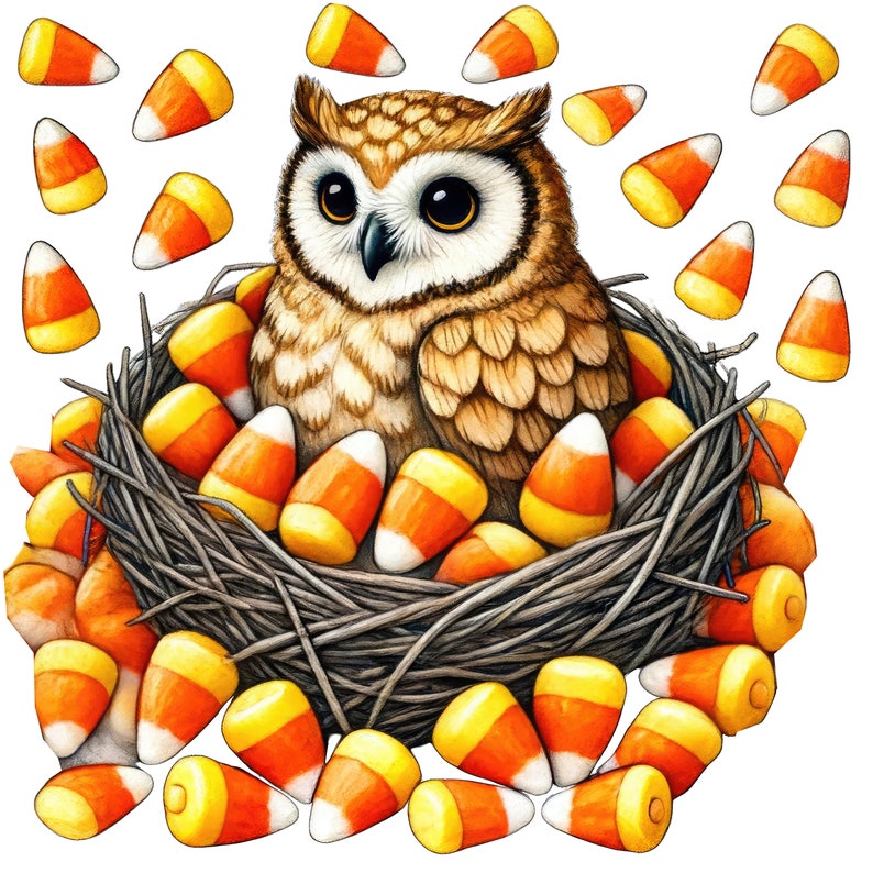 Halloween Candy Clipart, Sweet Dessert Graphics, Halloween Food Png ...