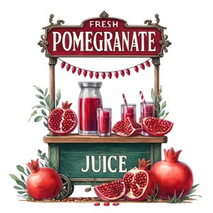 Juice Shop Clipart, Watercolor Shop Png, Fruit Shop Clipart, Juice ...