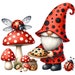 Ladybug Gnome Clipart, Spring Gnome Png, Cute Ladybug PNG, Ladybug ...