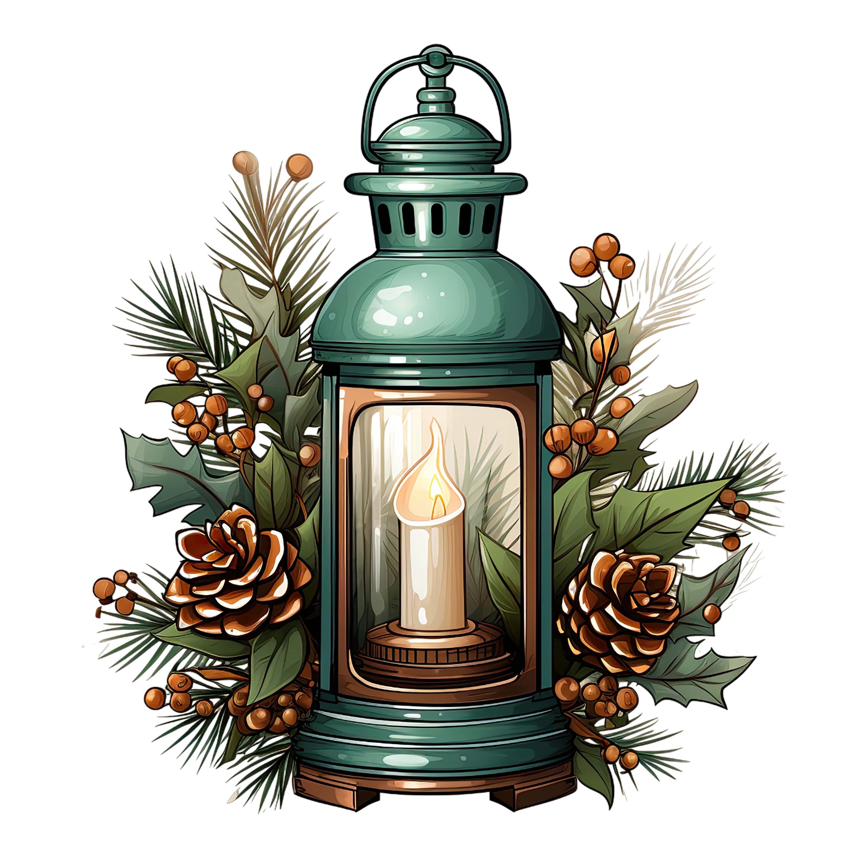 Christmas Watercolor Clipart, Winter Holidays Watercolor Png, Christmas ...