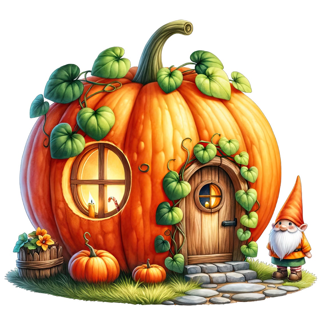 Gnome House Clipart, Gnome House Art, Gnome Graphics, Houses Png, Gnome ...
