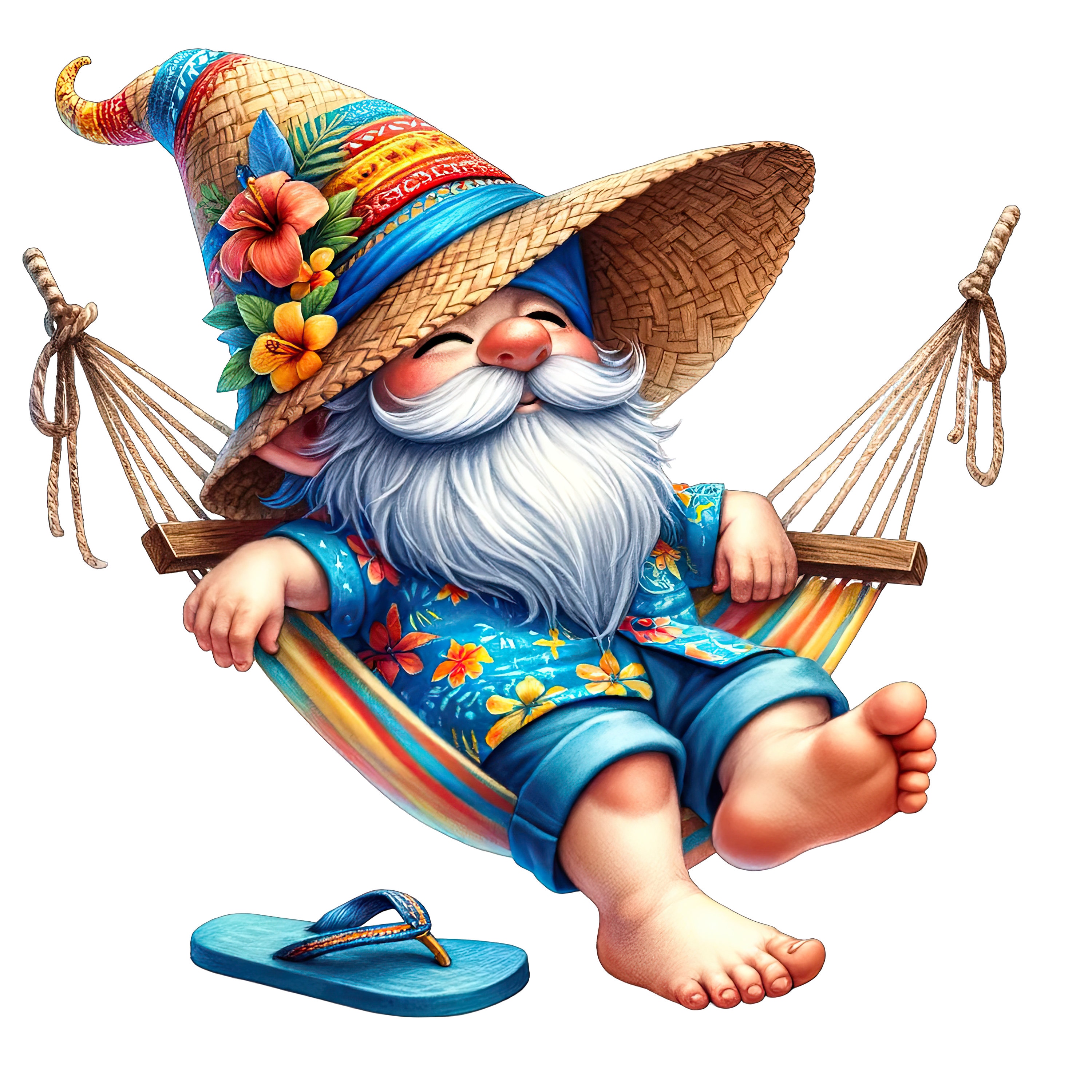 Watercolor Beach Gnome Clipart, Gnome Summer Beach, Cute Gnomes Png ...