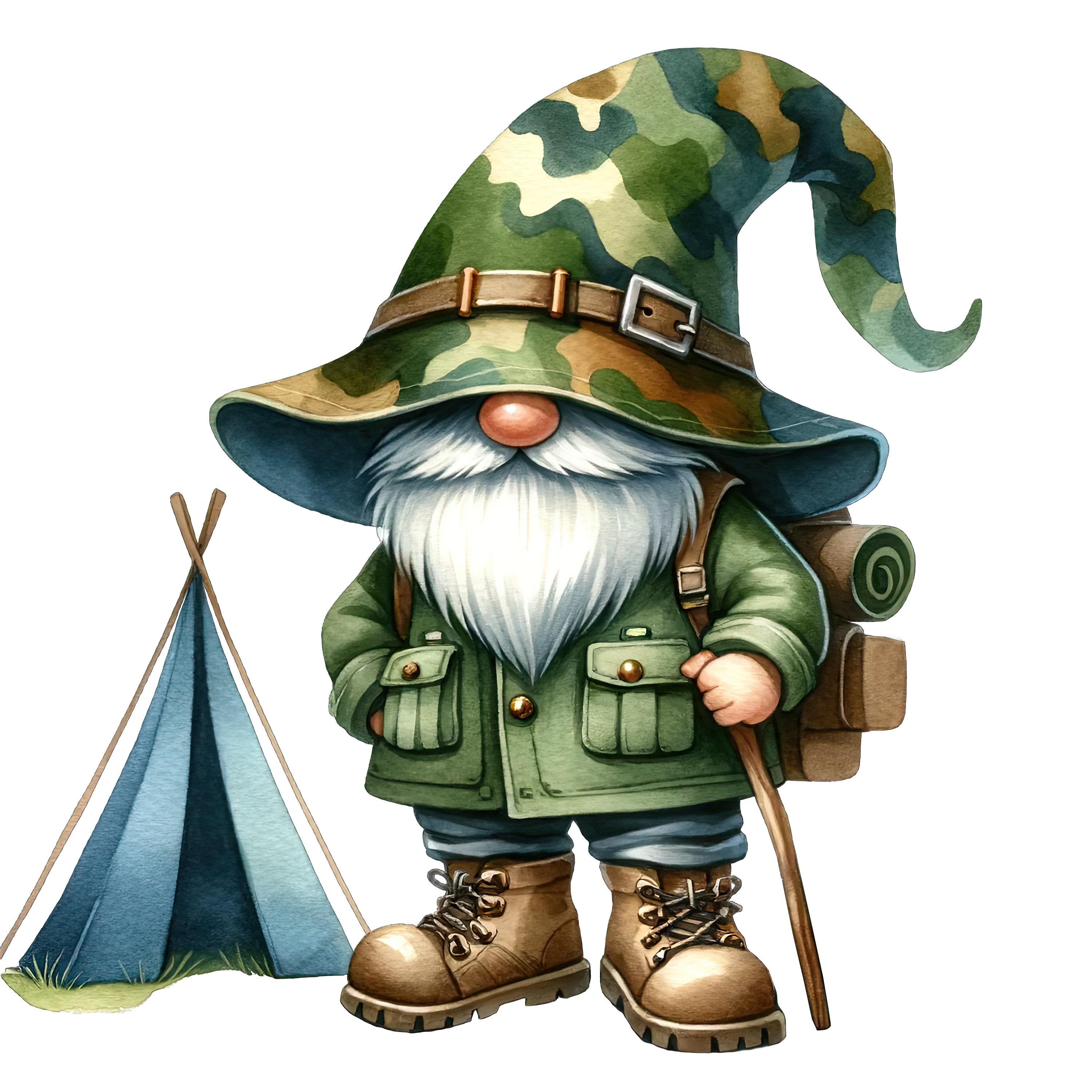 Camping Gnome Png, Funny Camping Clipart, Camping Clipart, Adventure ...