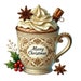 Christmas Hot Chocolate Clipart, Watercolor Hot Cocoa,hot Chocolate ...