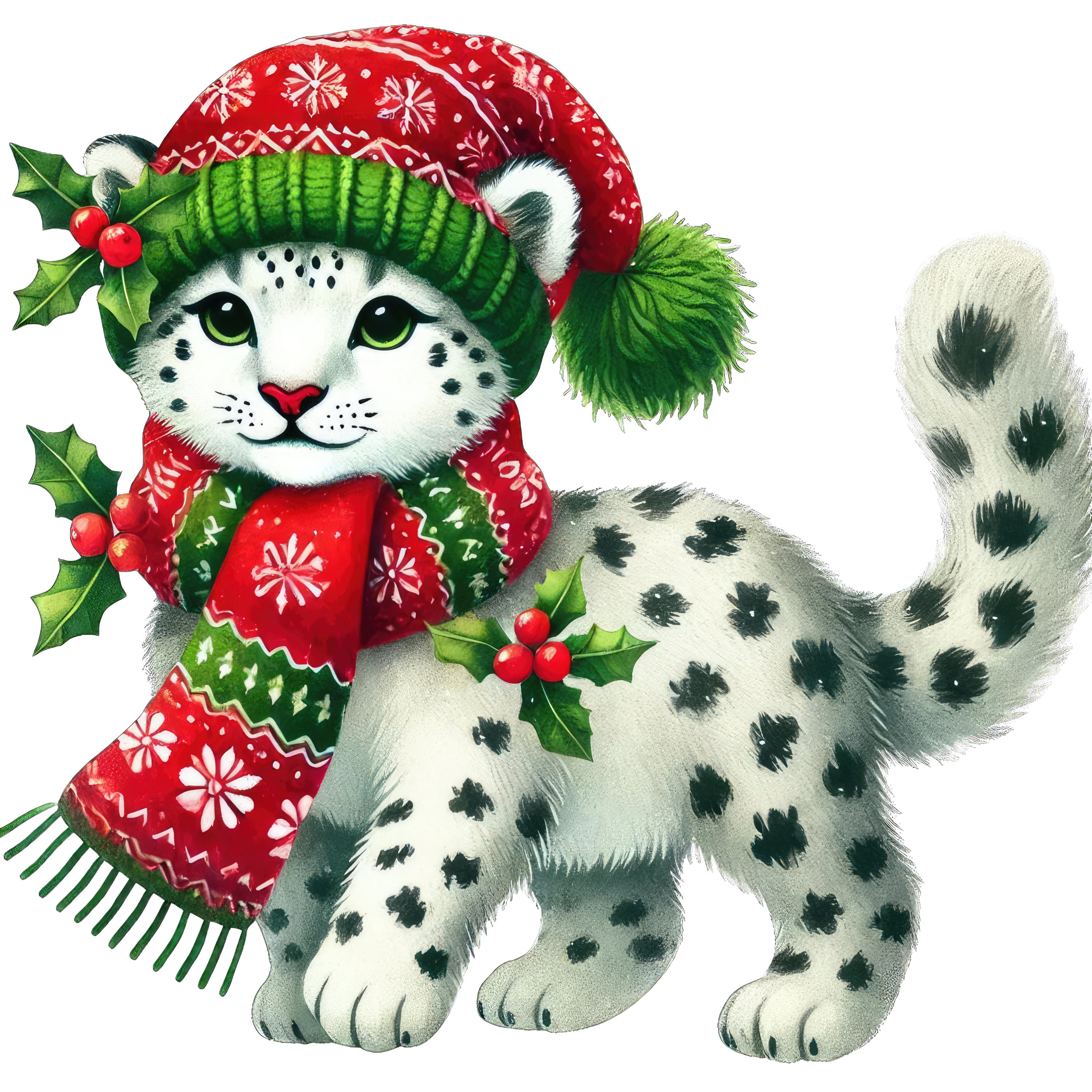 Christmas Animals Clipart Bundle, Christmas Clipart, Animals Winter ...