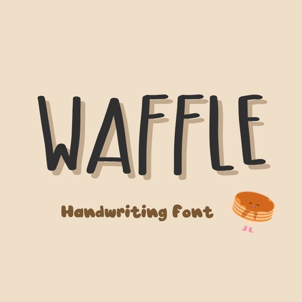 Fonts Waffle Font - Etsy