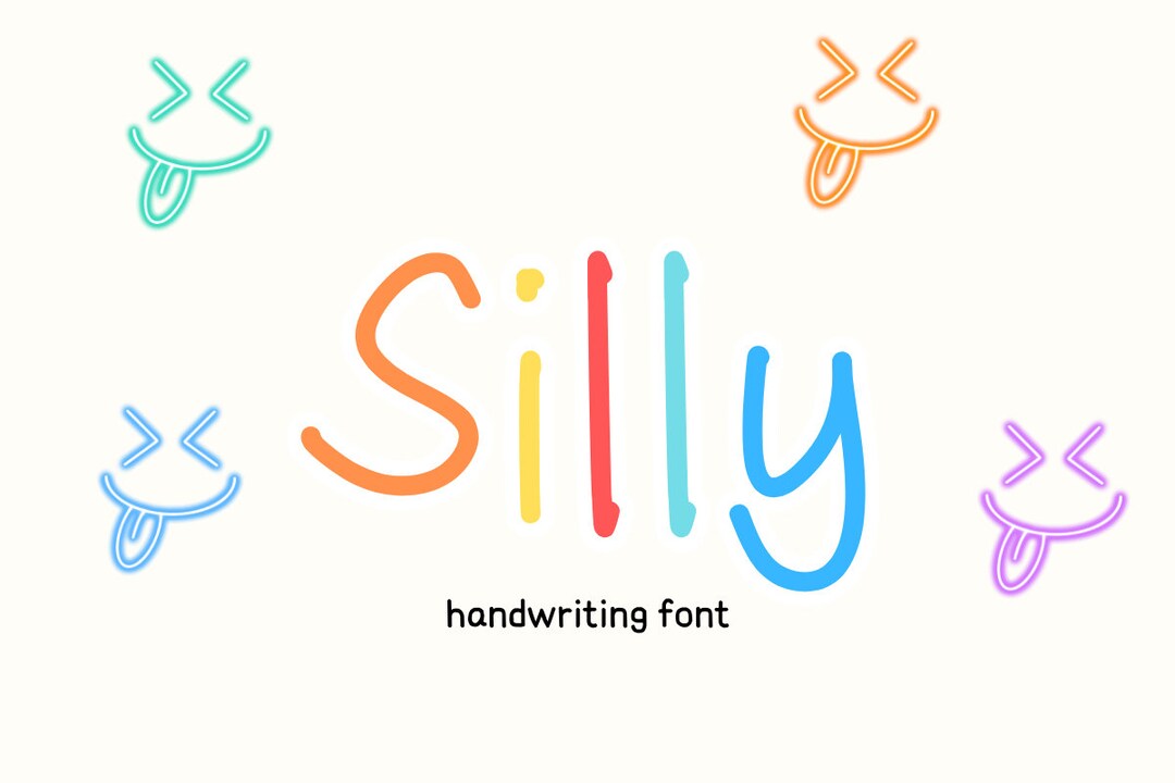 Silly handwriting Style Procreate Font Handwriting Planner - Etsy