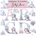 Whimsical Unicorn Watercolor Alphabet & Numbers Clipart Digital PNG ...