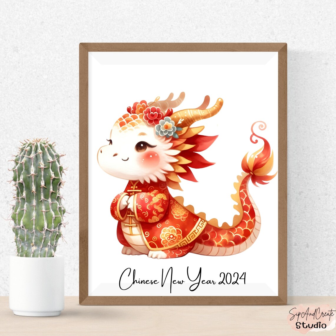 Cute Dragon Clipart, Dragon Kids, Dragon Watercolor Clipart, Blossoms ...
