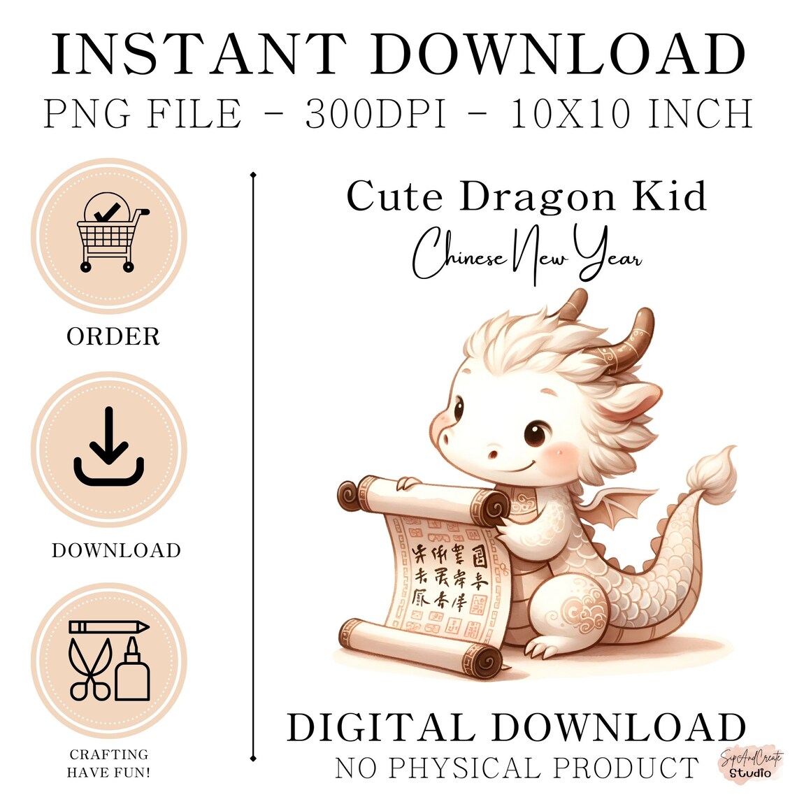 Cute Dragon Clipart, Dragon Kids, Dragon Watercolor Clipart, Blossoms ...