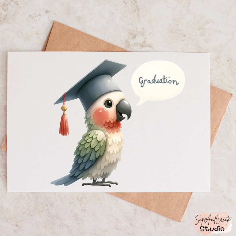 Cute Animal Graduation Clipart, Watercolor Nursery Decor for Preschool ...
